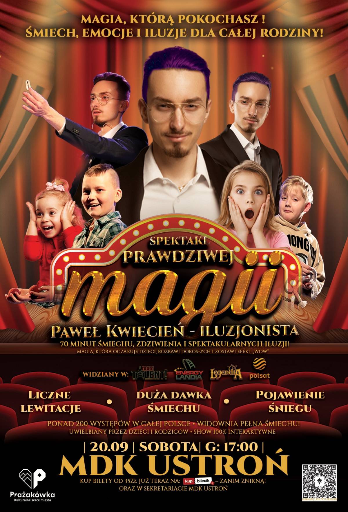 Prawdziwa Magia – Familijny spektakl iluzji – Paweł Kwiecień Iluzjonista